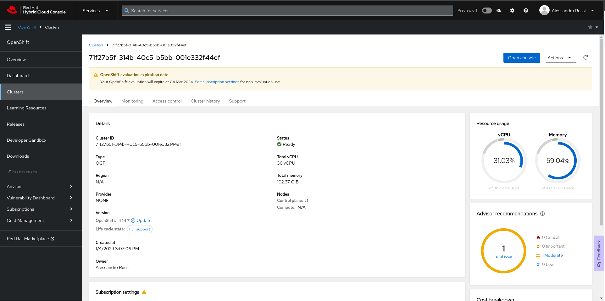 Insights Advisor for OpenShift - How to react to Advisor recommendations